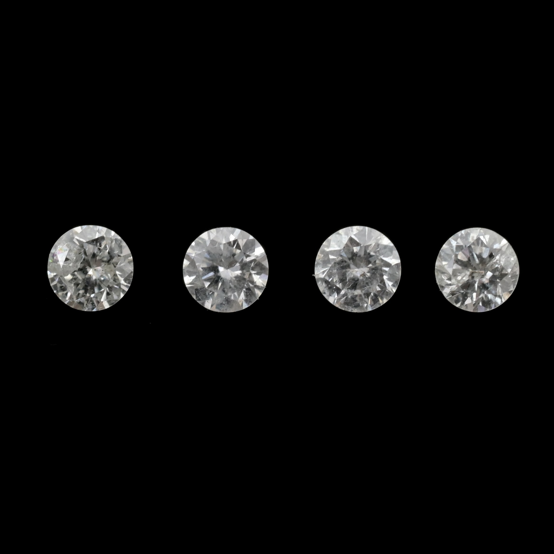 White Diamond 2MM Round Excellent Cut I1 I2 G H 11 Sieve Loose Diamonds 1 Piece